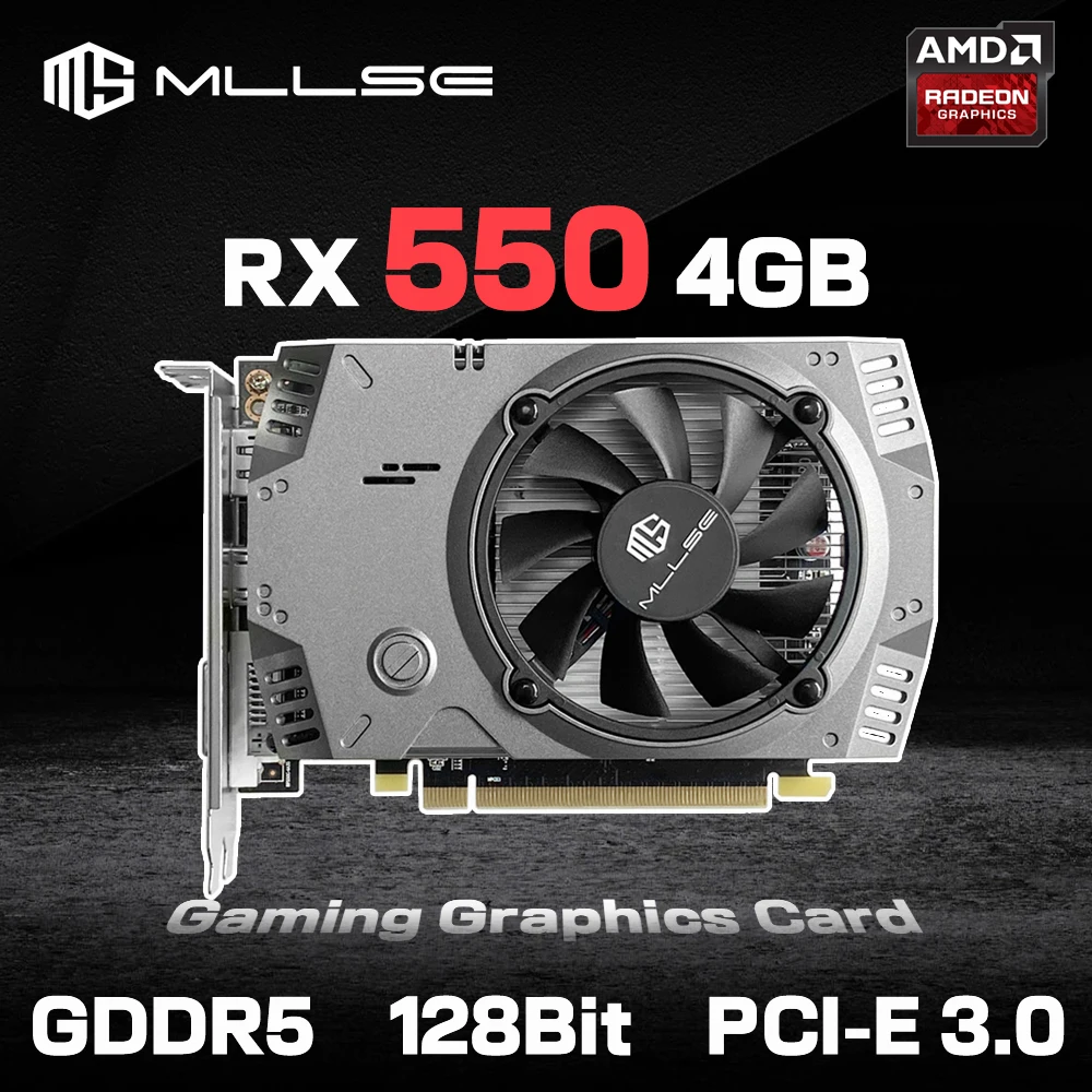 MLLSE-AMD-Radeon-RX-550-4GB-Placa-De-Video-Graphics-Card-GDDR5-128bit ...