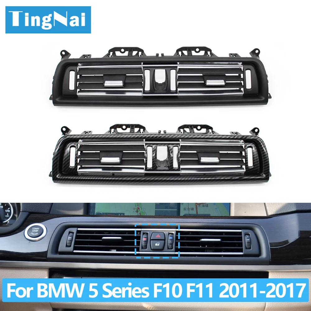 Car-Console-Central-Chromed-Air-Vent-Grille-Outlet-Panel-Cover-For-BMW ...