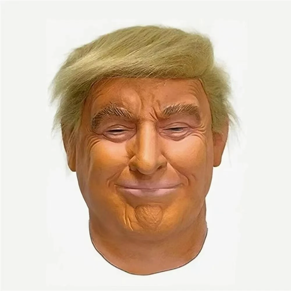 10PC-Donald-Trump-Great-Halloween-Party-Accessory-Latex-Head-Cover ...