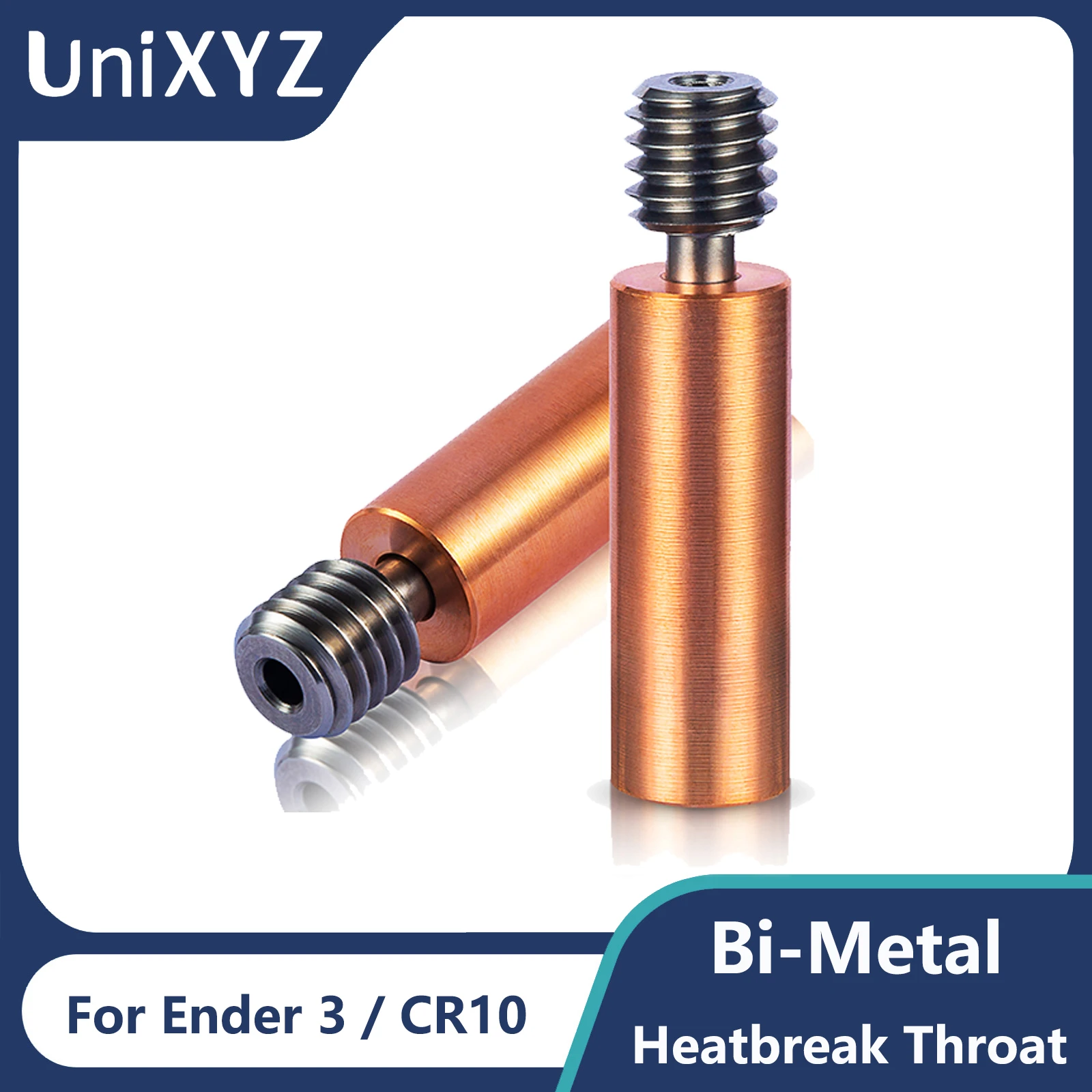Bimetal CR10 Heatbreak Titanium Alloy Heat Break Throat 1.75mm Copper ...