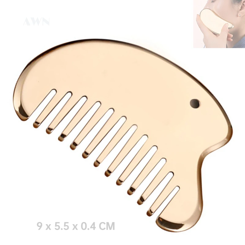 Copper Comb Gua Sha Massage Tool Scrapers Physical Therapy Tools Soft ...