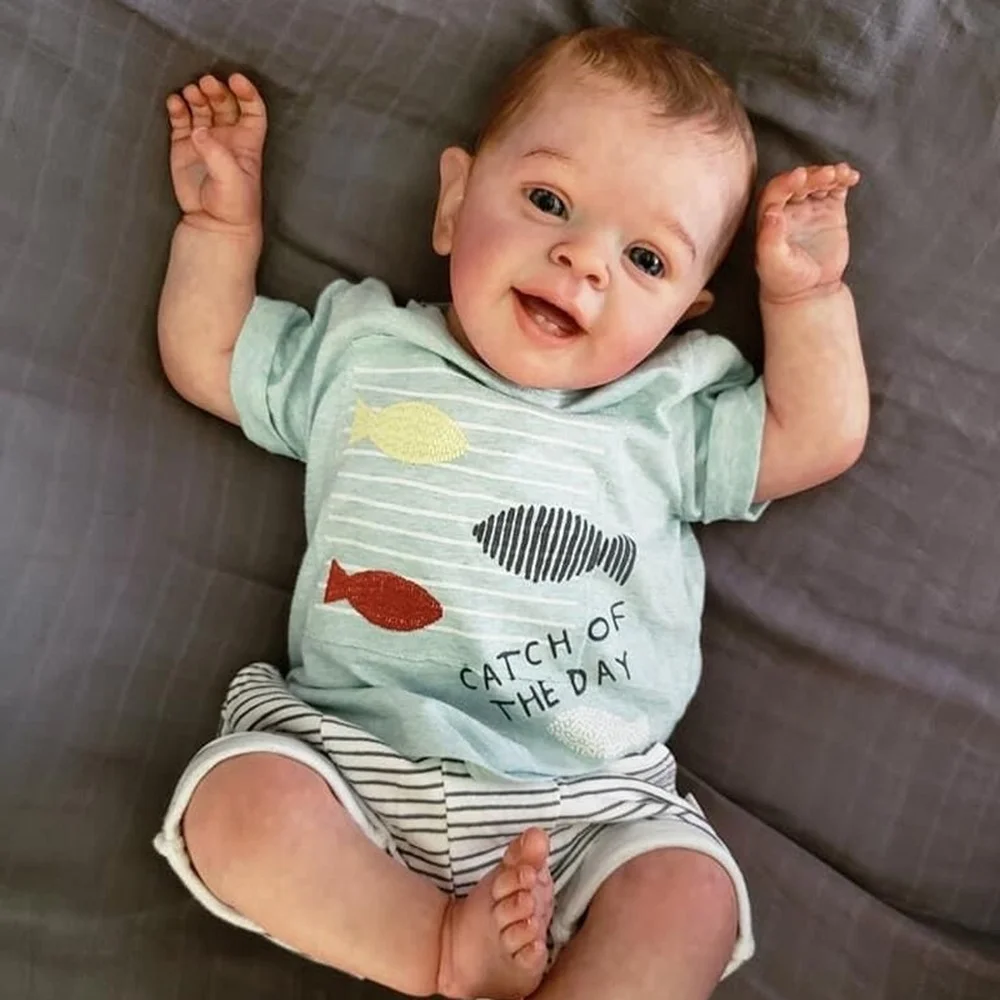 60CM-Finished-Doll-Reborn-Bebe-Dolls-Baby-Boy-Yannik-With-Painted-Hair-Lifelike-Hand-Painted ...