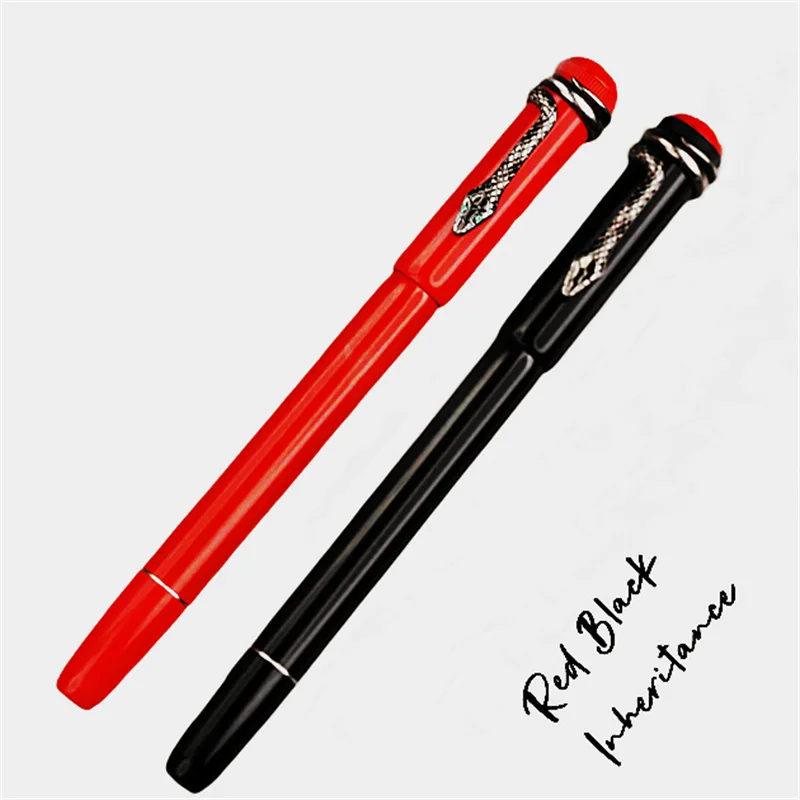 MB Black Red Inheritance Snake Clip Luxury Rollerball Fountain Pens Ink ...