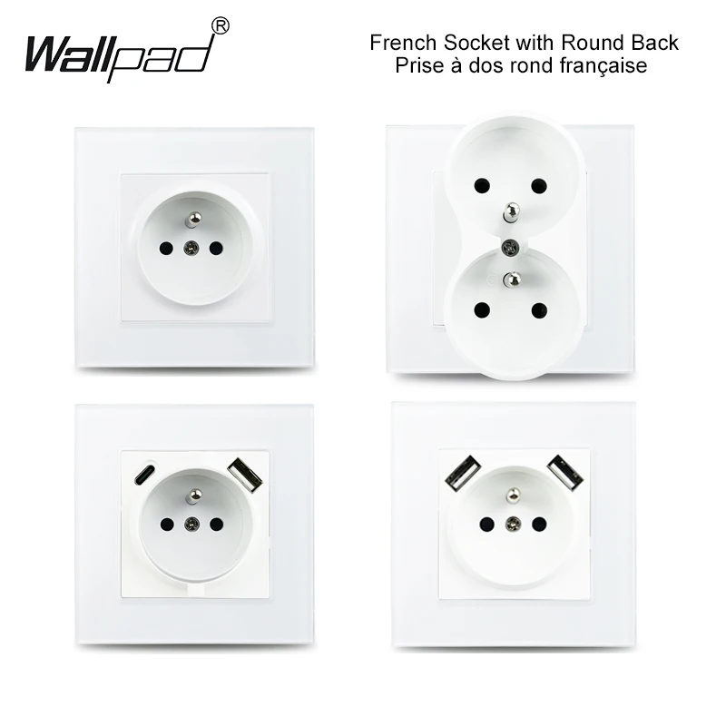 16A-French-Poland-Belgium-Standard-Power-Socket-Fast-Usb-Type-C-Crystal ...