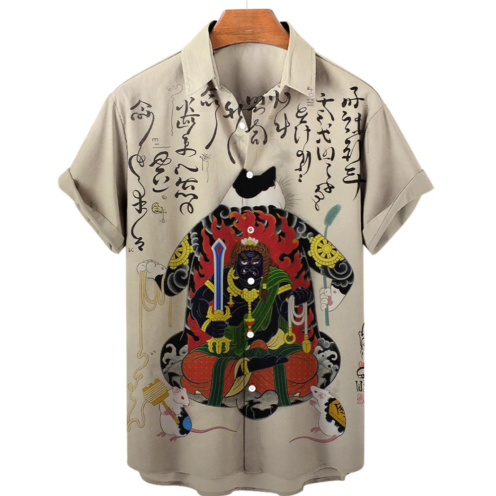 Summer-2022-Unisex-Hawaiian-Shirt-Japanese-Bushido-Shirt-Pet-Clothes ...
