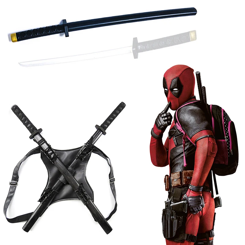 New-Deadpool-Double-Knives-Ninja-Samurai-Trumpet-Props-Halloween ...