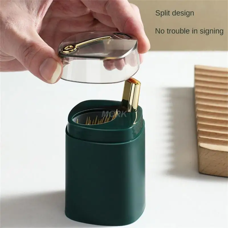 Press Type Toothpick Box Portable Nordic Style Automatic Pops Up Press ...