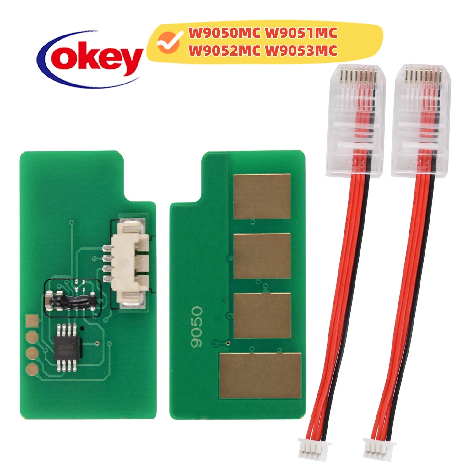 1pc chip W9050MC W9051 9052 9053 MC toner chip for HP Color Managed MFP ...