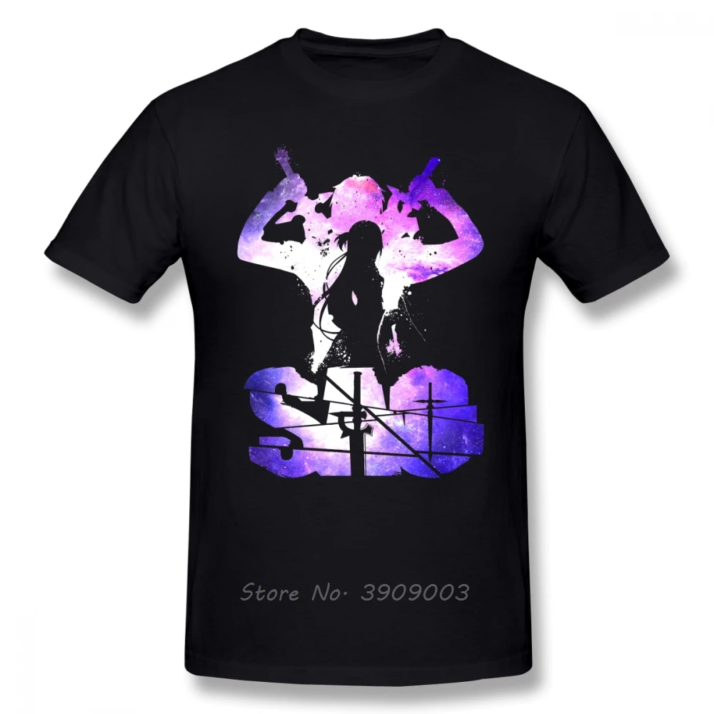 Sword Art Online T Shirt SAO T Shirt Fun Casual Tee Shirt Cotton Short ...