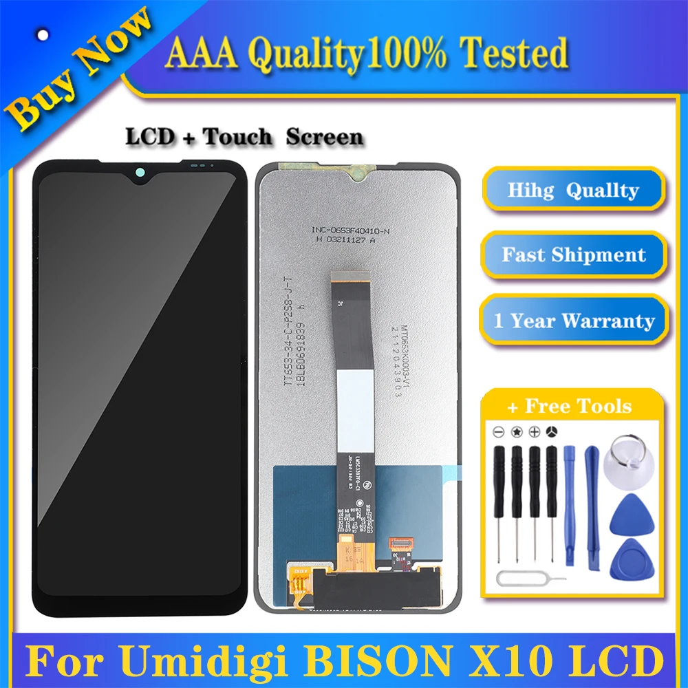 100% Tested LCD Screen Touch Panel for Umidigi BISON X10 / X10 Pro ...