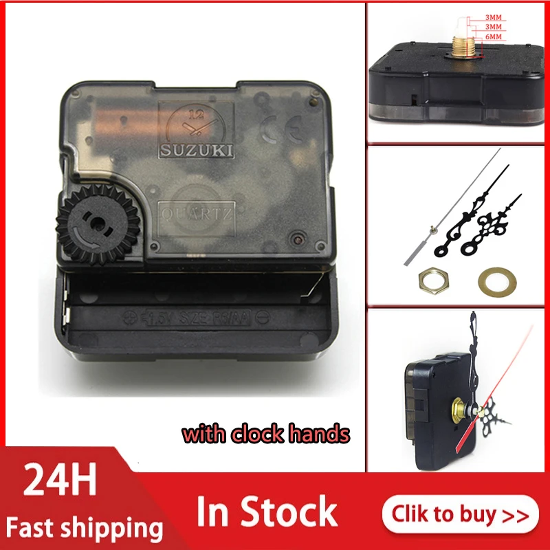 Diy Wall Clock Mechanism Japanese Silent Suzuki Quartz Movement Wall ...
