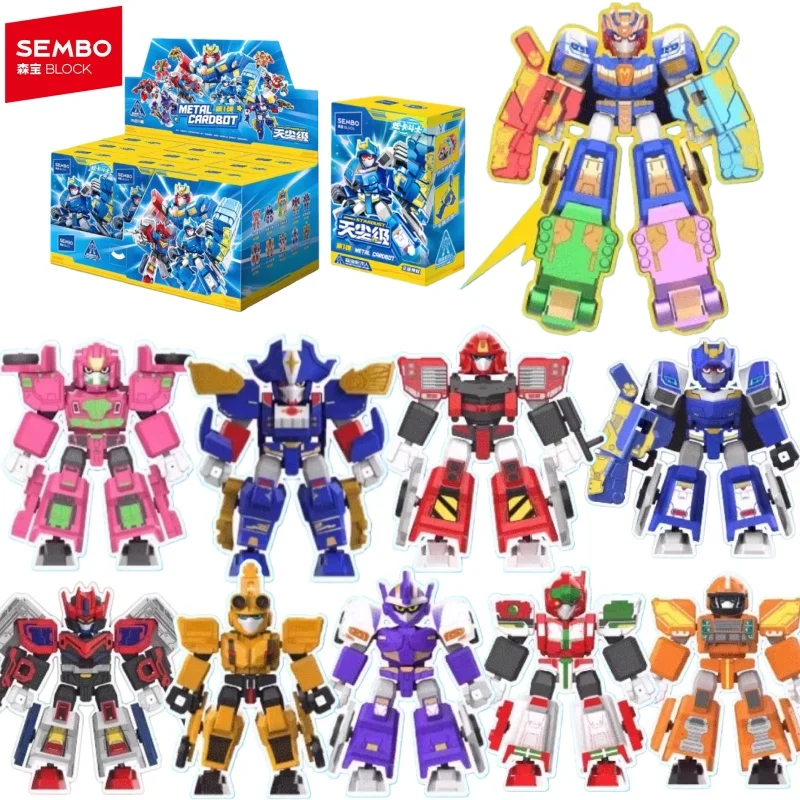 SEMBO BLOCK Metal Cardbot Building Blocks Tianchen Level Blue Cop ...