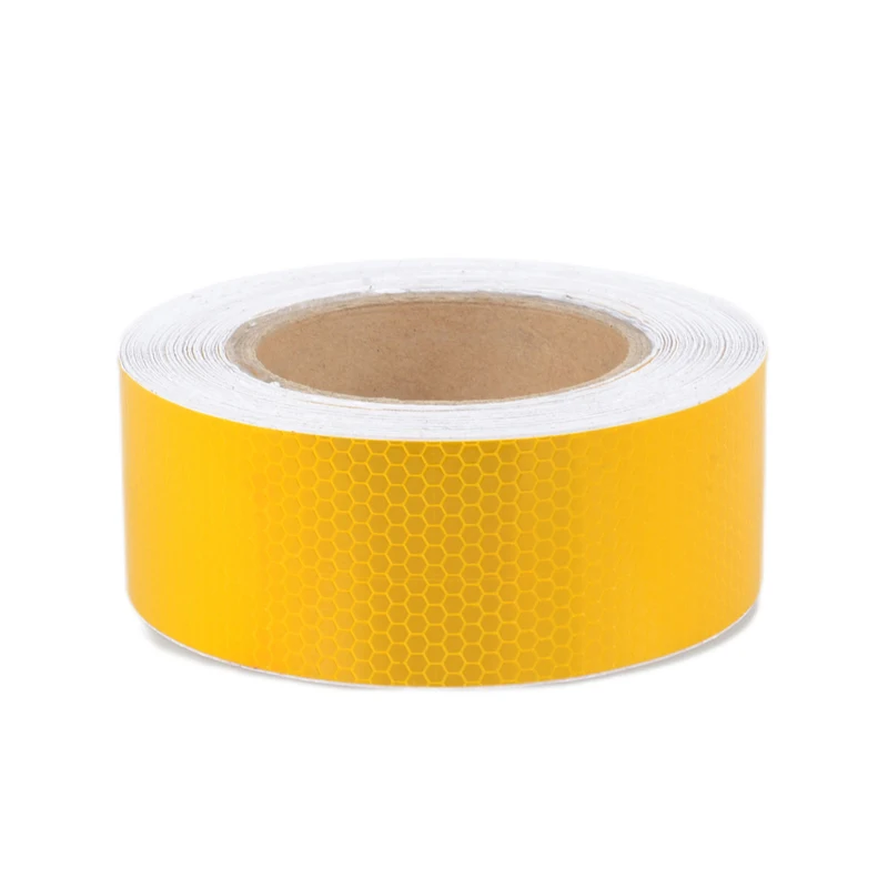 5CMx25M-Honeycomb-Yellow-Reflective-Safety-Tapes-Adhesive-Warning-Road ...