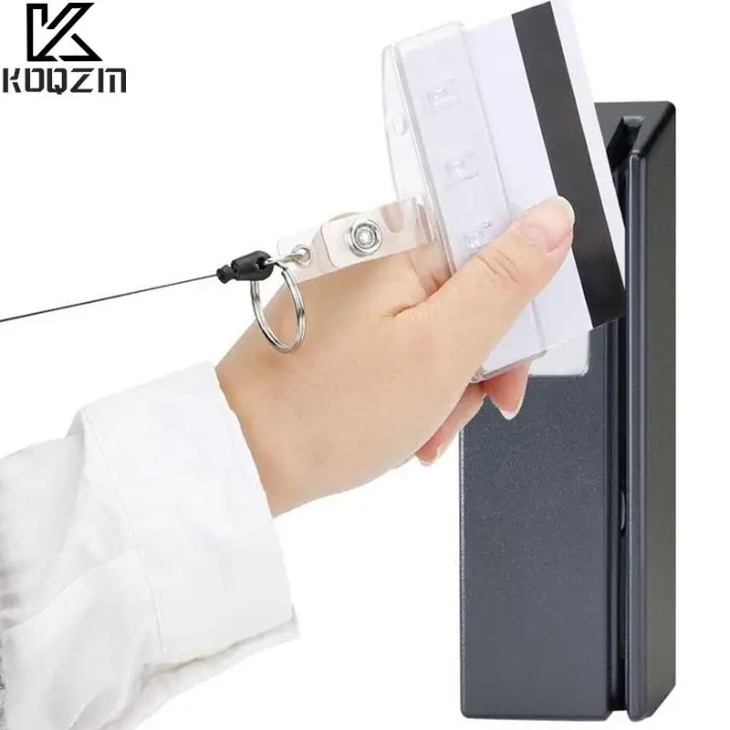 5pcs Horizontal Half Card Badge Holder For Swipe ID Cards Frosted Rigid ...