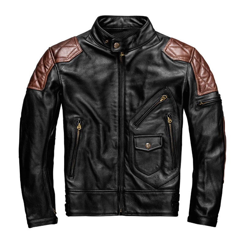 Men-Motorcycle-Jackets-Cowhide-Leather-Jacket-Men-Natural-Genuine ...
