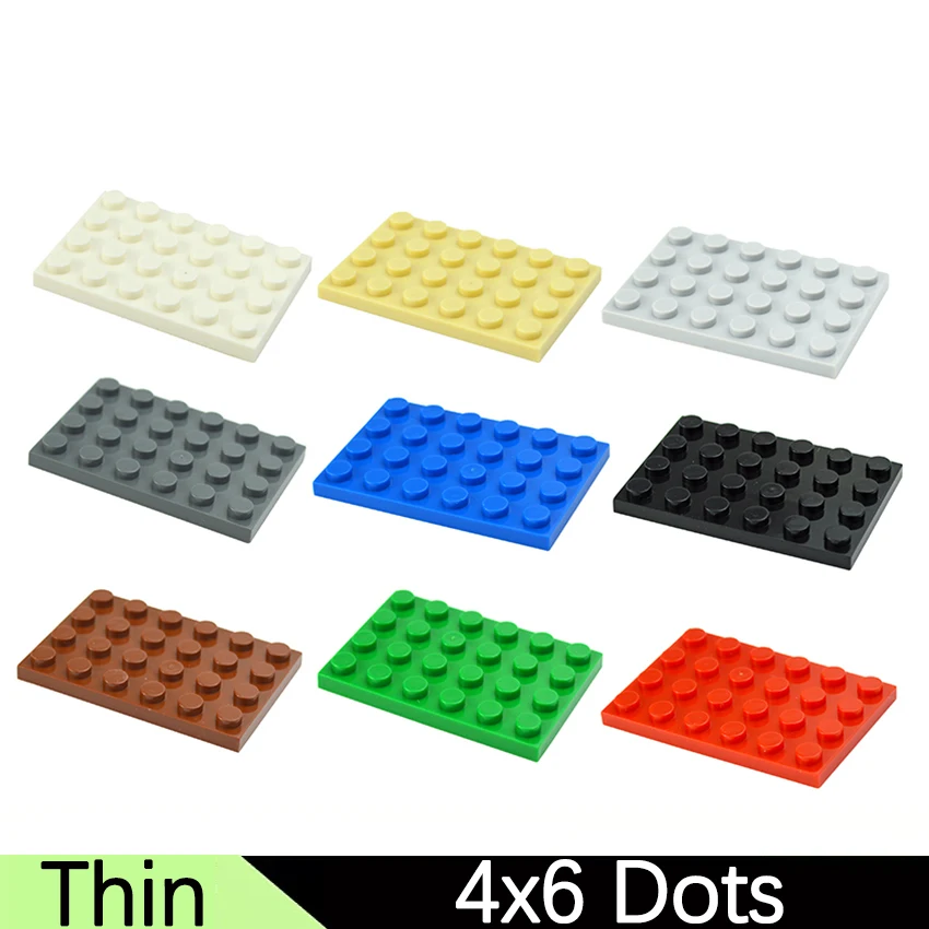 20Pcs-DIY-Thin-Building-Blocks-Plate-4x6-Dots-Figures-Bricks ...