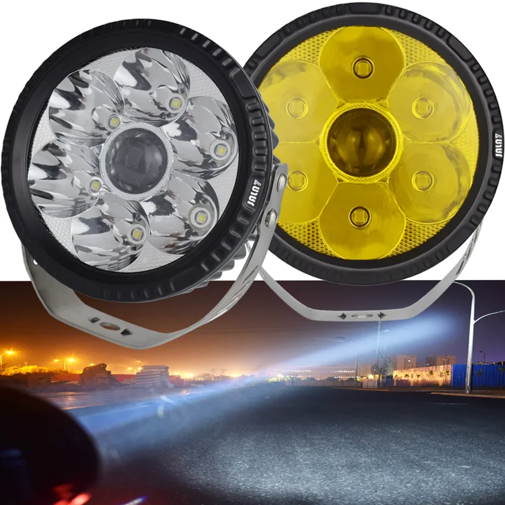 JALN7 Led Driving Car 2000M LASER Spotlights 5" inch Super 4X4 ...