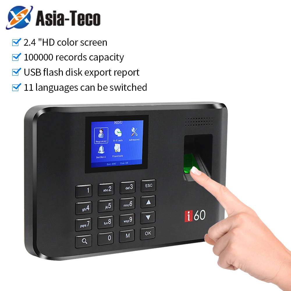 Fingerprint-Biom-trico-Fingerprint-Time-AttChimney-System-Rel-gio-de ...