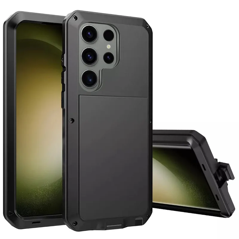 For-Samsung-S24Ultra-Luxury-Tank-Armor-Aluminum-Alloy-Metal-Phone-Case ...