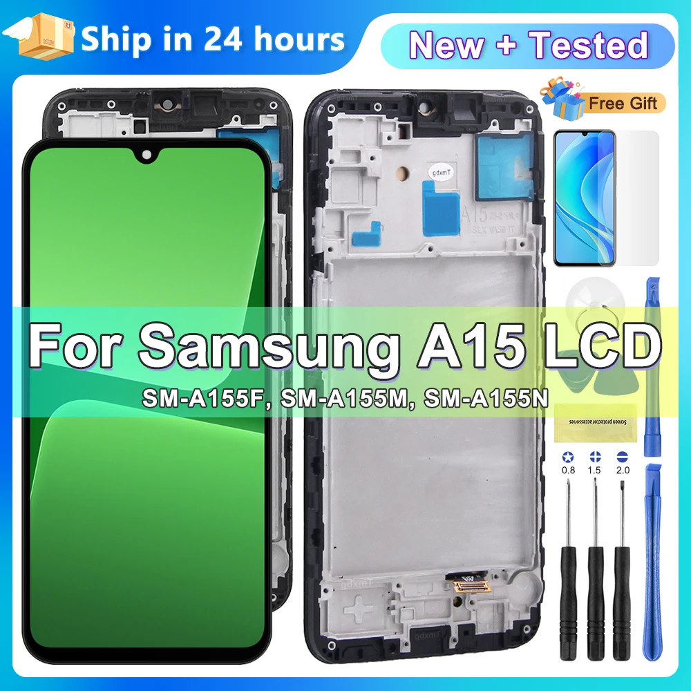 Samsung-A15-SM-A155F-OLED-ekran-dokunmatik-ekran-Digitizer-meclisi-A15 ...