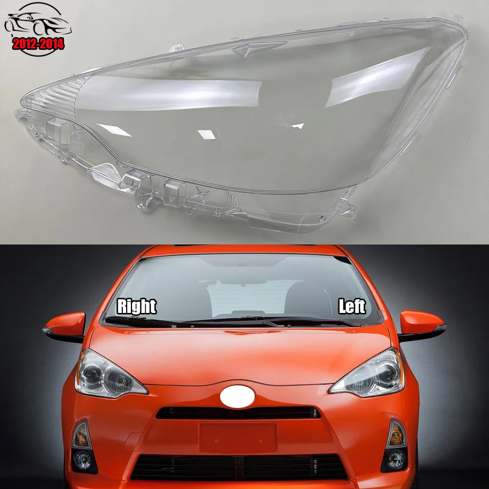 For-Toyota-Prius-C-2012-2013-2014-Headlamp-Shell-Transparent-Headlight ...
