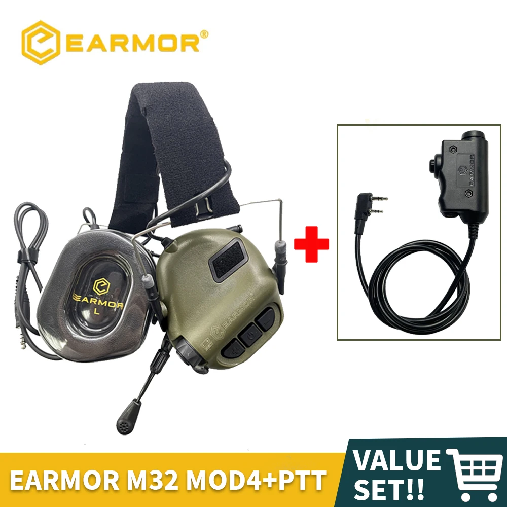 EARMOR-M32-MOD4-auriculares-t-cticos-y-juego-de-adaptador-PTT-U94 ...