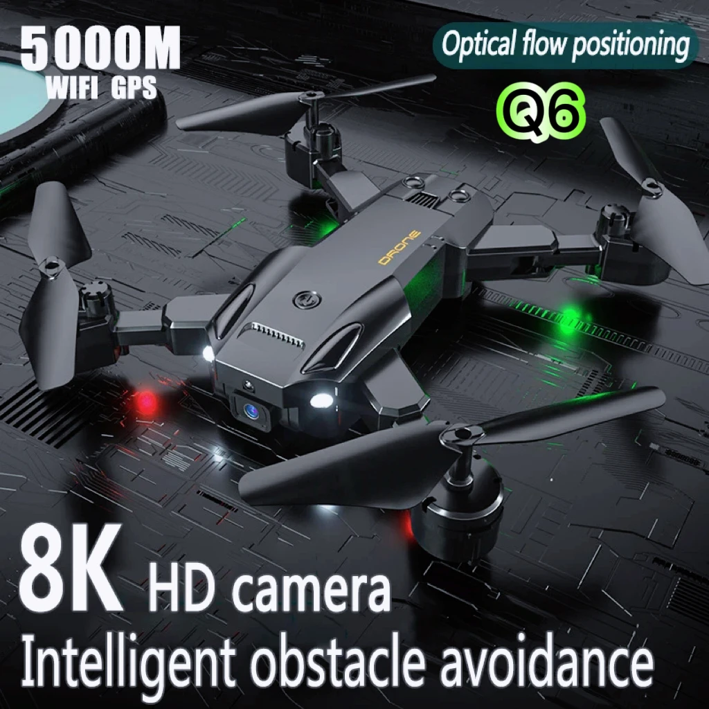 5G 8K HD 드론 전문 듀얼 카메라, 와이파이 FPV 회피 폴드 쿼드콥터, 광학 흐름 위치, RC 거리 5000M UAV ...