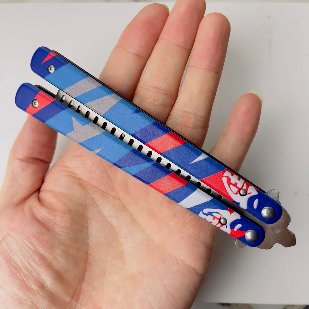 23CM-9in-VALORANT-Game-Merch-Craft-Toy-Balisong-for-Training-Metal ...