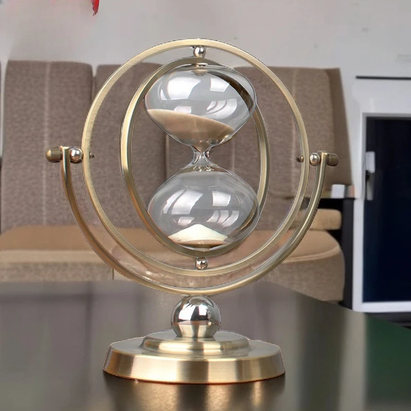 Globe Hourglass Timer Home European Decoration Office Desk Living Room ...