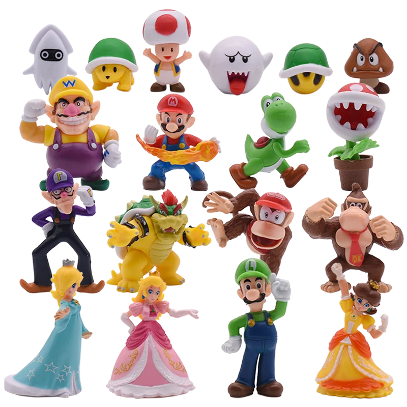 6-16-18pcs-set-Mario-Bros-PVC-Action-Figure-Toys-Dolls-Model-Set-Luigi ...
