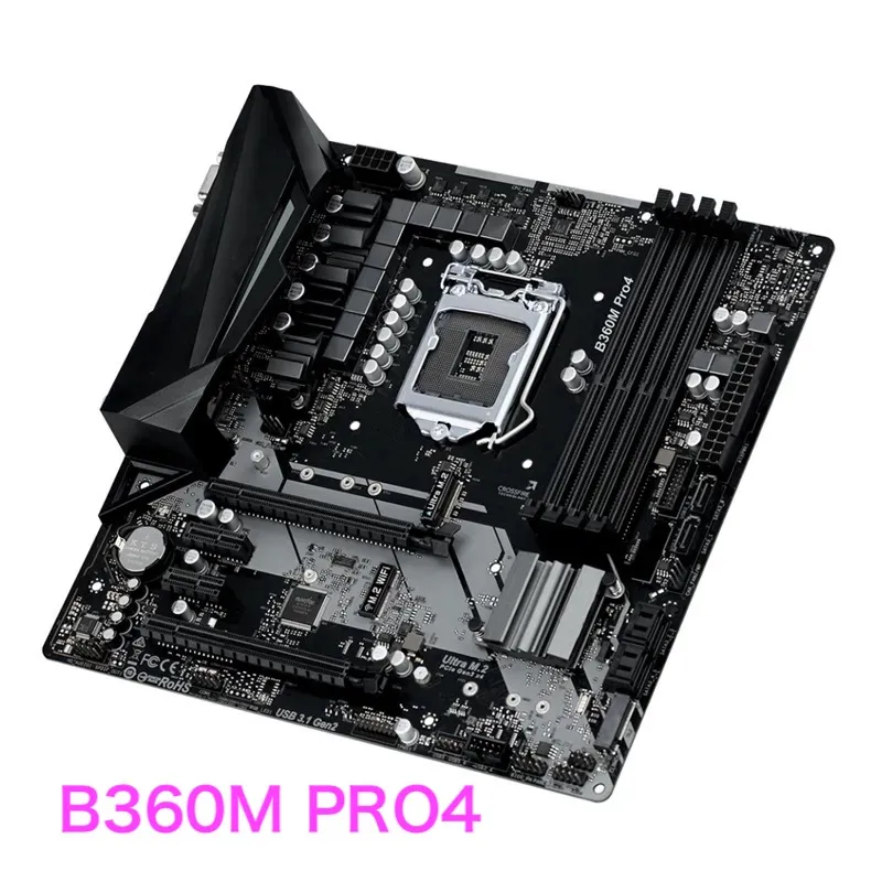 Asrock B360M PRO4 Motherboard Support 8th Generation CPU LGA 1151 DDR4 ...