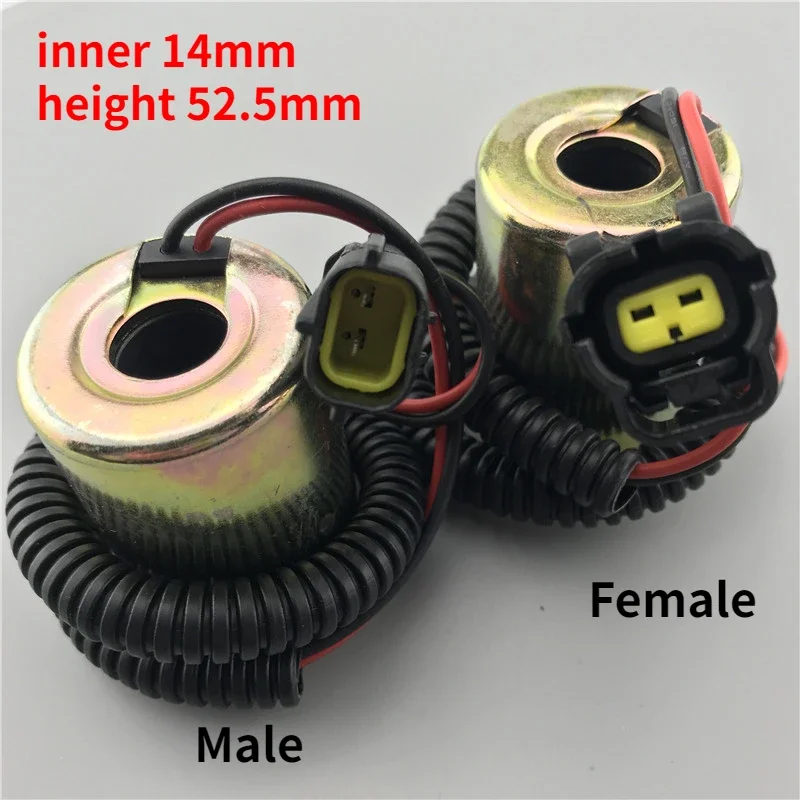 Doosan-Excavator-coil-Rotary-Solenoid-Valve-Pilot-Safety-Lock-Coil-DH60 ...