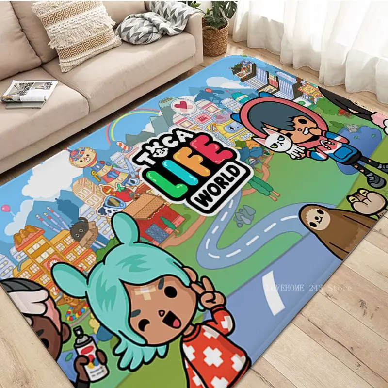 Toca Boca Toca Life World Game Anime Room Mats Kids Room Decoração