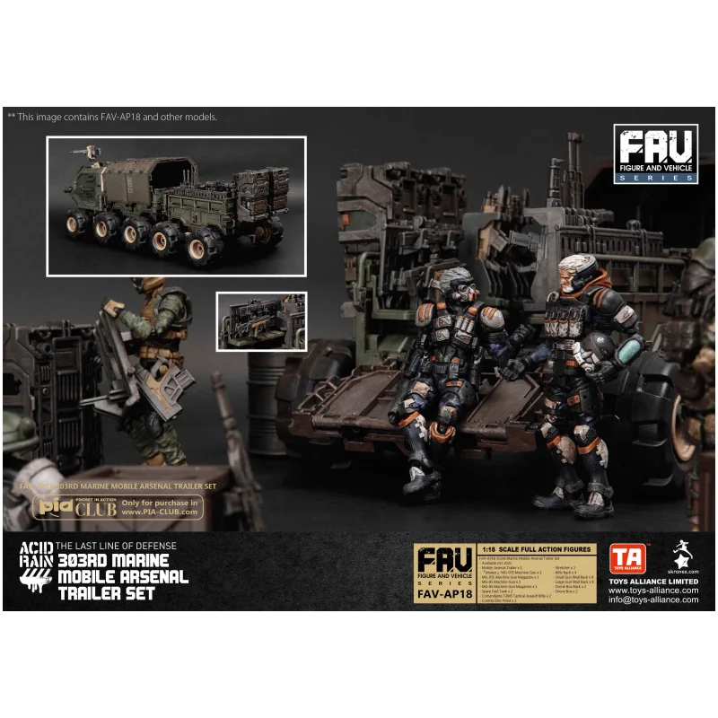 Acid Rain War FAV-AP18FAV-AP16AP17 1/18 Scale 3.75-Inch 303marine Corps ...