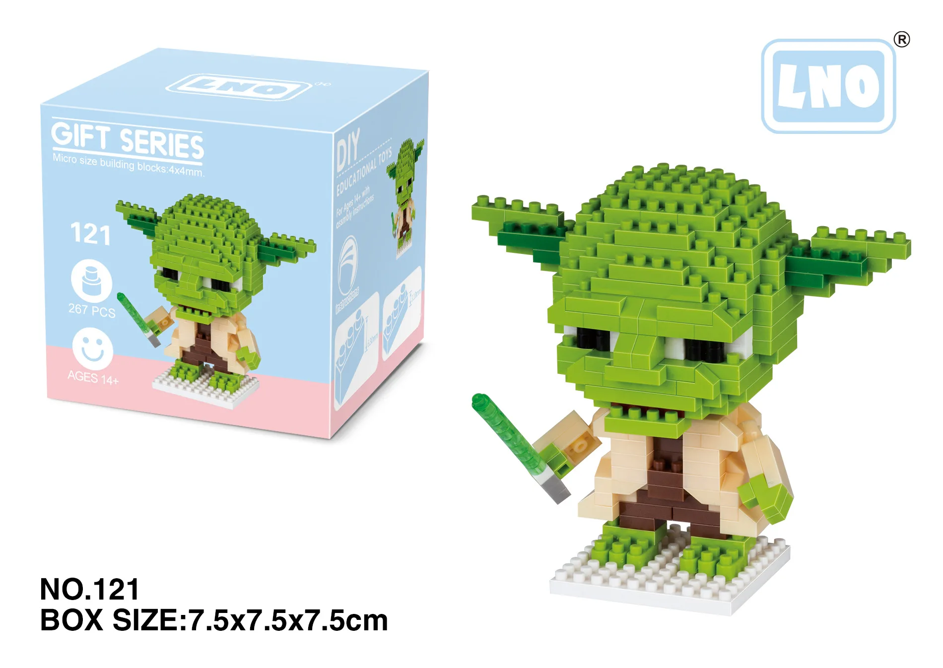 Star Wars Bausteine Anime Master Yoda Ziegel Cartoon Mini Action ...