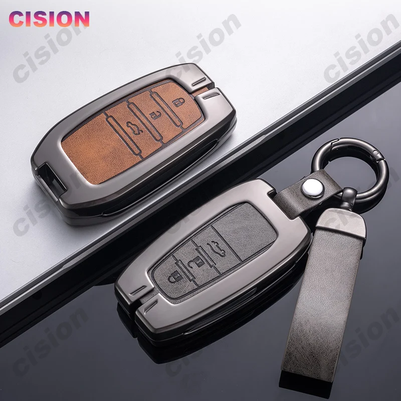 Leather-Car-Key-Fob-Cover-Case-For-Toyota-Camry-Corolla-RAV4-CHR-Avalon ...