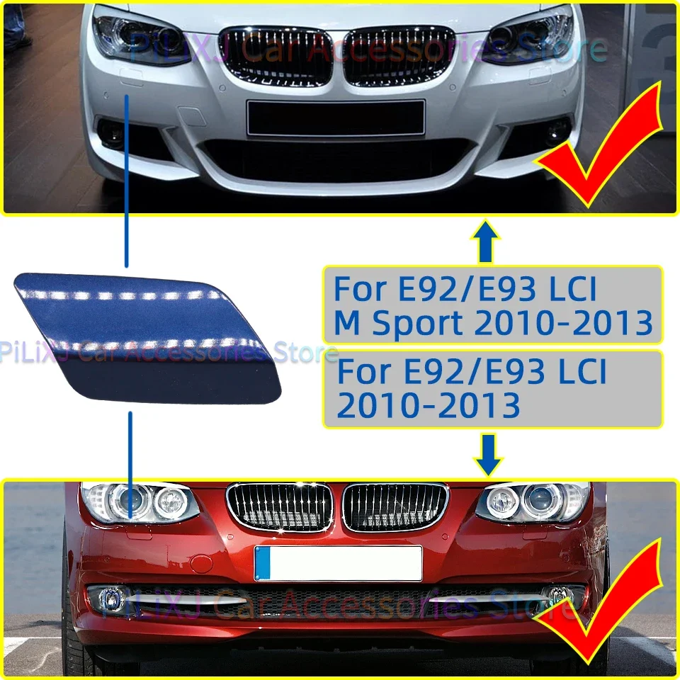 Plastic Bumper Cover Front Headlight Washer Nozzle Cover Cap ...