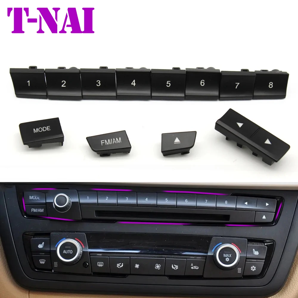 Car-Console-Dashboard-Radio-CD-Player-Button-Switch-Buttons-Cover-Trim ...