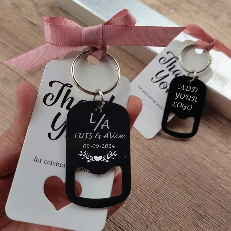 Personalized-Gifts-Wedding-Keychains-Keyrings-Bottle-Opener-with-bags ...