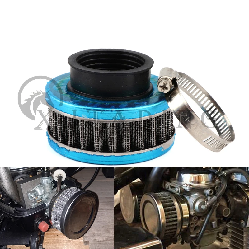 Motorcycle 35/38/42/45/50/58mm Air Filter High Flow Universal ATV Pit ...