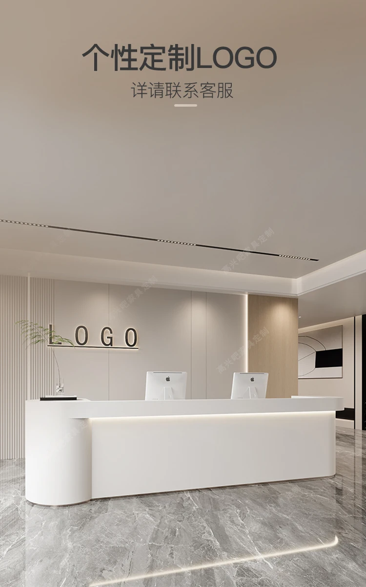Executive Office Reception Desk Luxury Display Clinic Mobile Reception ...