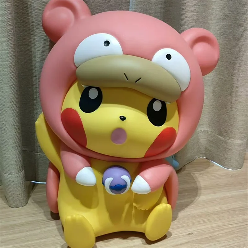 45cm-Pokemon-Pikachu-Cosplay-Slowpoke-Figure-Statue-1-1-PVC-Large-Size ...