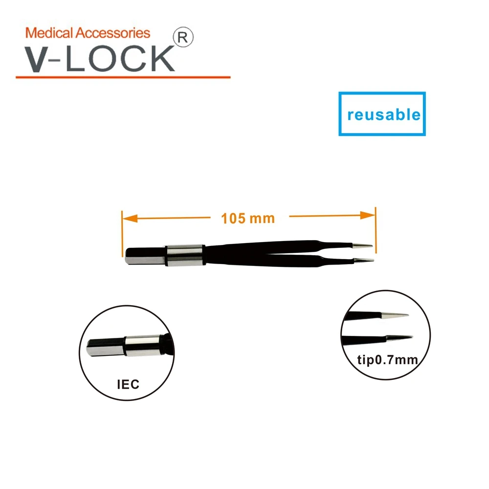Forcep-Bipolar-2023-v-lock-IEC-revestimiento-de-nailon-negro ...