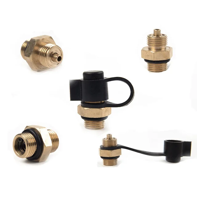 M22 To M16 Take Air Valve Universal M16x1.5 Of Truck Silver 2pc Air ...