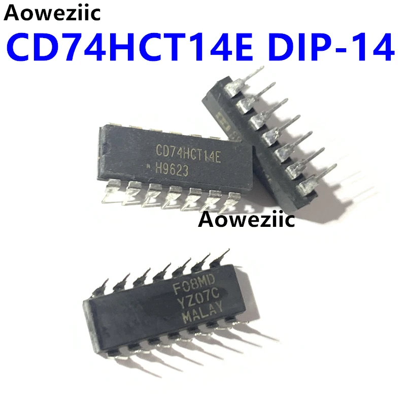CD74HCT14E-DIP-14-74HCT14-In-Line-Six-Phase-Reverse-Schmidt-Trigger-Is ...