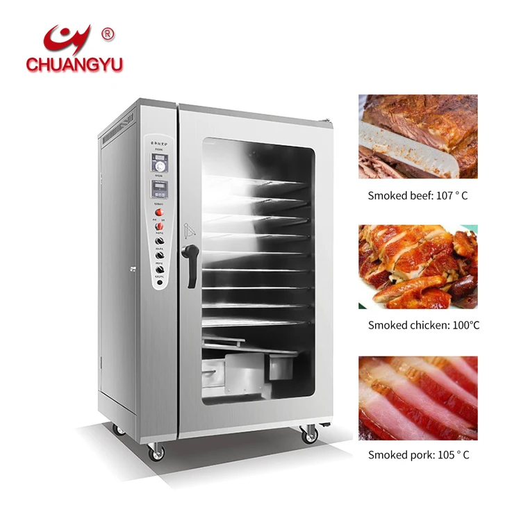 Chuangyu-Commercial-Large-Rotating-Meat-Smoker-Gas-Meat-Smoker-Grill ...