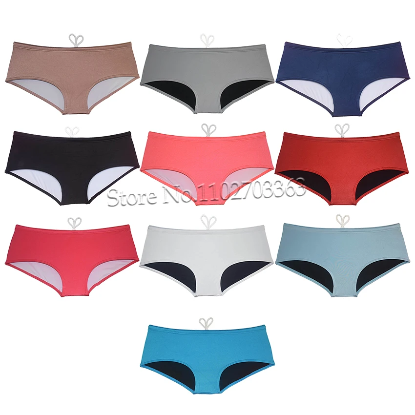 Men's Swim Trunks Adjustable Drawstring Swimwear Shiny Fabric Surfing ...
