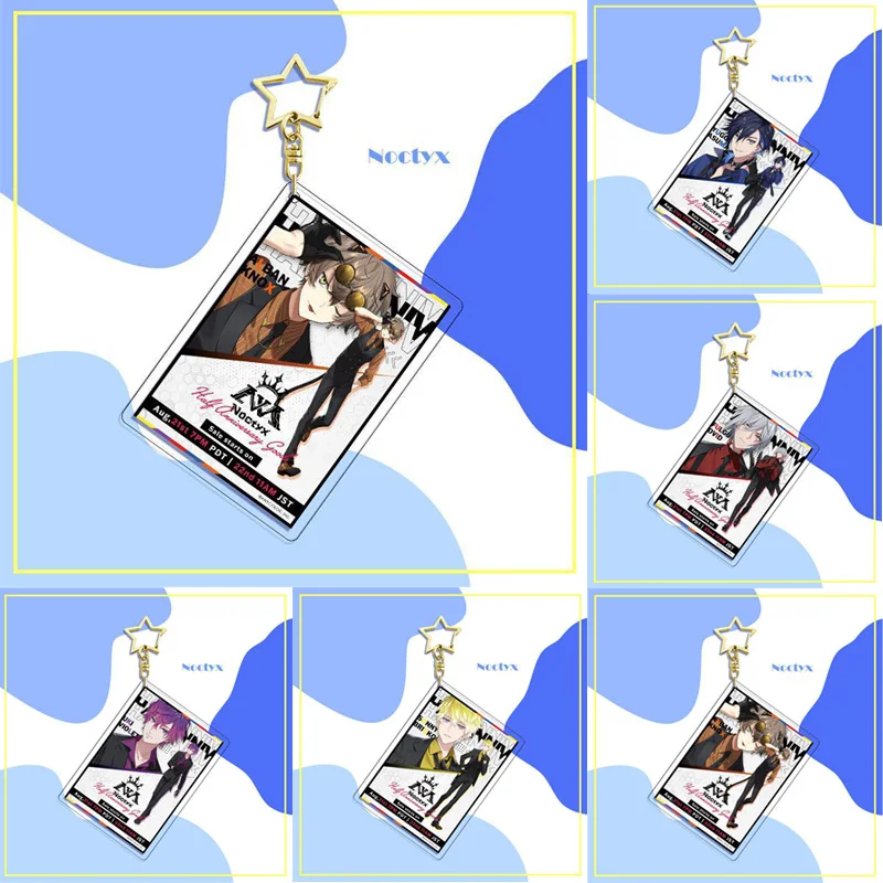 Hot-Anime-Luxiem-VTuber-Cartoon-Keychain-Kawaii-Vox-Akuma-Mysta-Rias ...