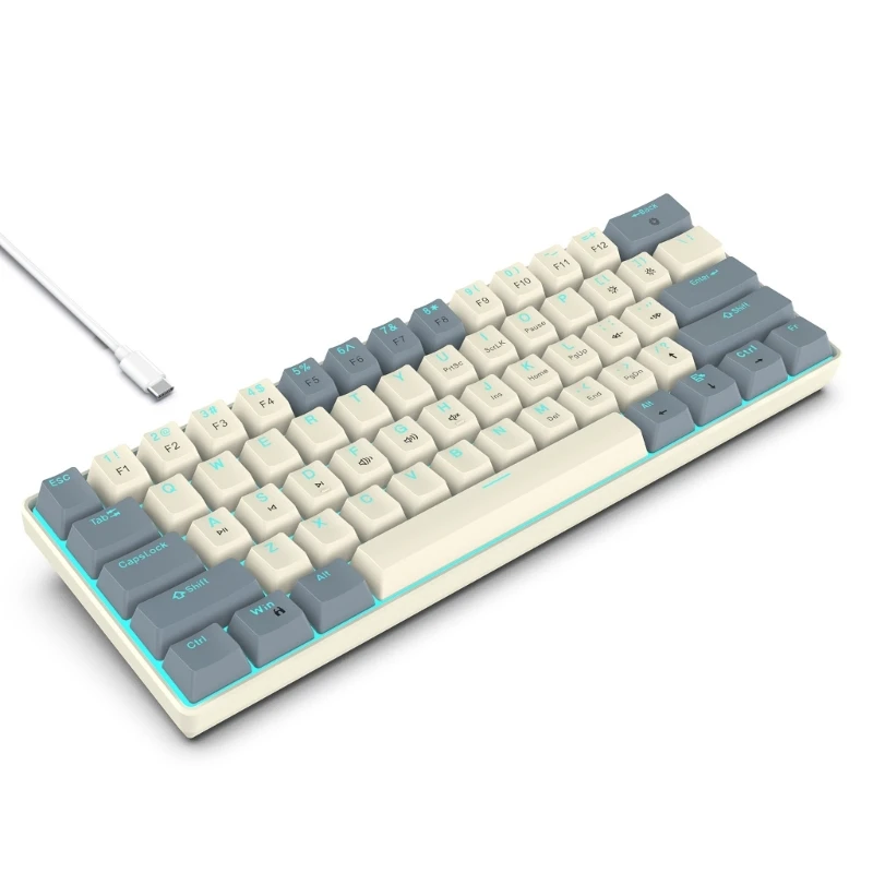 Gaming-Mechanical-Keyboards-61Keys-Full-Key-Rollover-Ice-Blue-LED ...