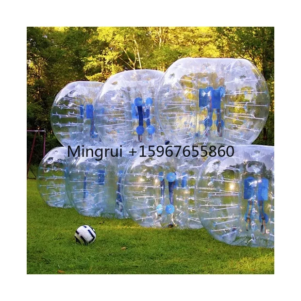 Inflatable-Bubble-Football-Soccer-Ball-with-Colored-Dots-for-Adult-TPU ...